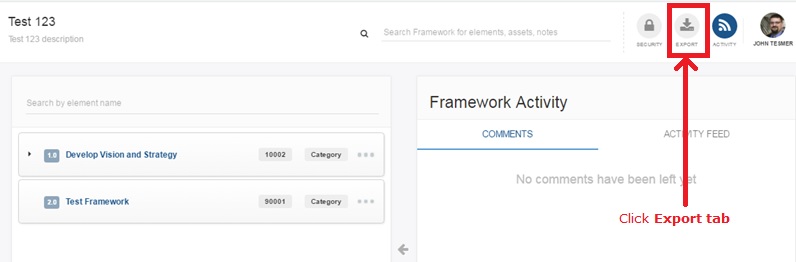 How do I export a framework? – APQC