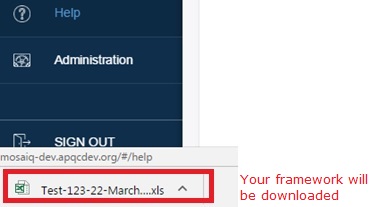 How do I export a framework? – APQC